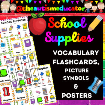 School Supply Picture Symbols – Amanda Mc Guinness Autism Specialist ...